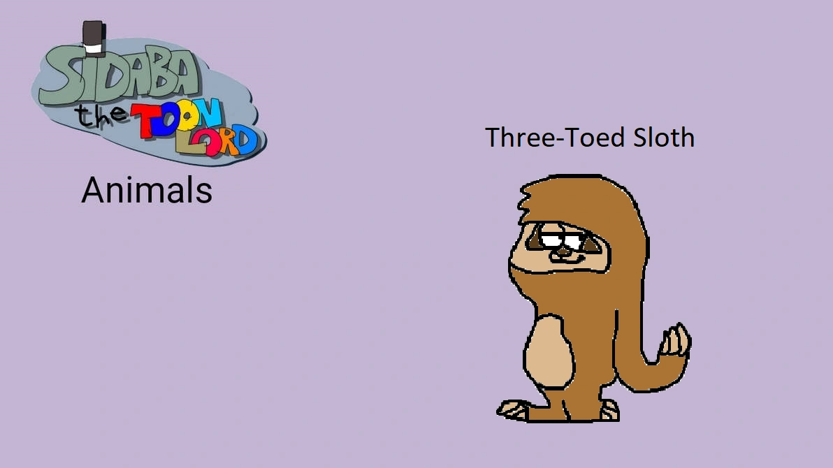 STTL Animals : Three-Toed Sloth by SidabaTheToonLord (DeviantArt stuff ...