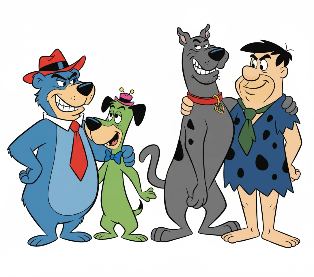 Pokey Bear, Dripple-Daily Hound, Woofy-Doo and Rick Flitch-stone ...