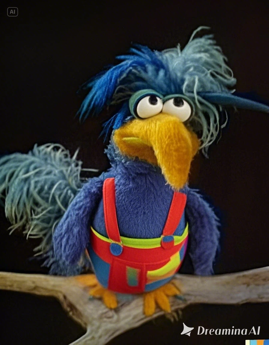 Mel Bird Wears Colorful Overalls (Dreamina AI) | Fan art Fun Wiki | Fandom