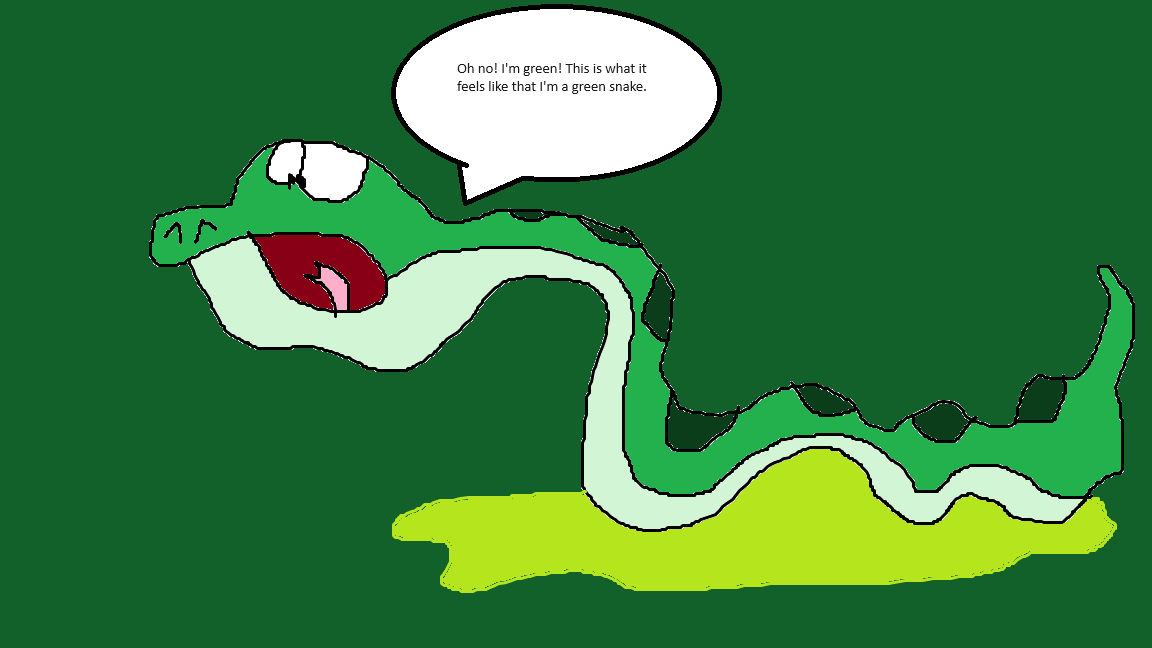 Kevin the Snake painted in Green by SidabatheToonLord (DeviantArt stuff ...
