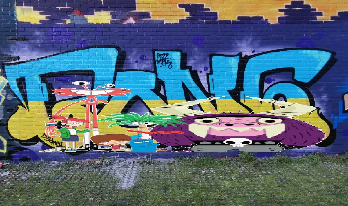 Foster's Home for Imaginary Friends graffiti street art (Street art ...