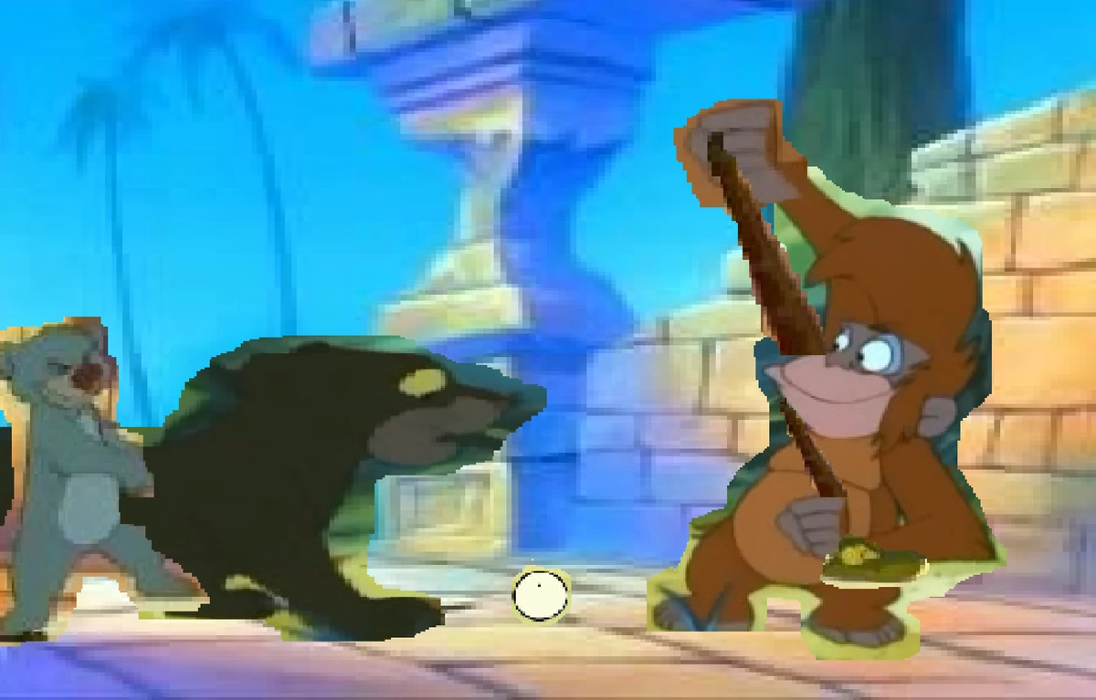 Young Louie Ape plays golf with Young Kaa (Jungle Cubs fanmade episode ...