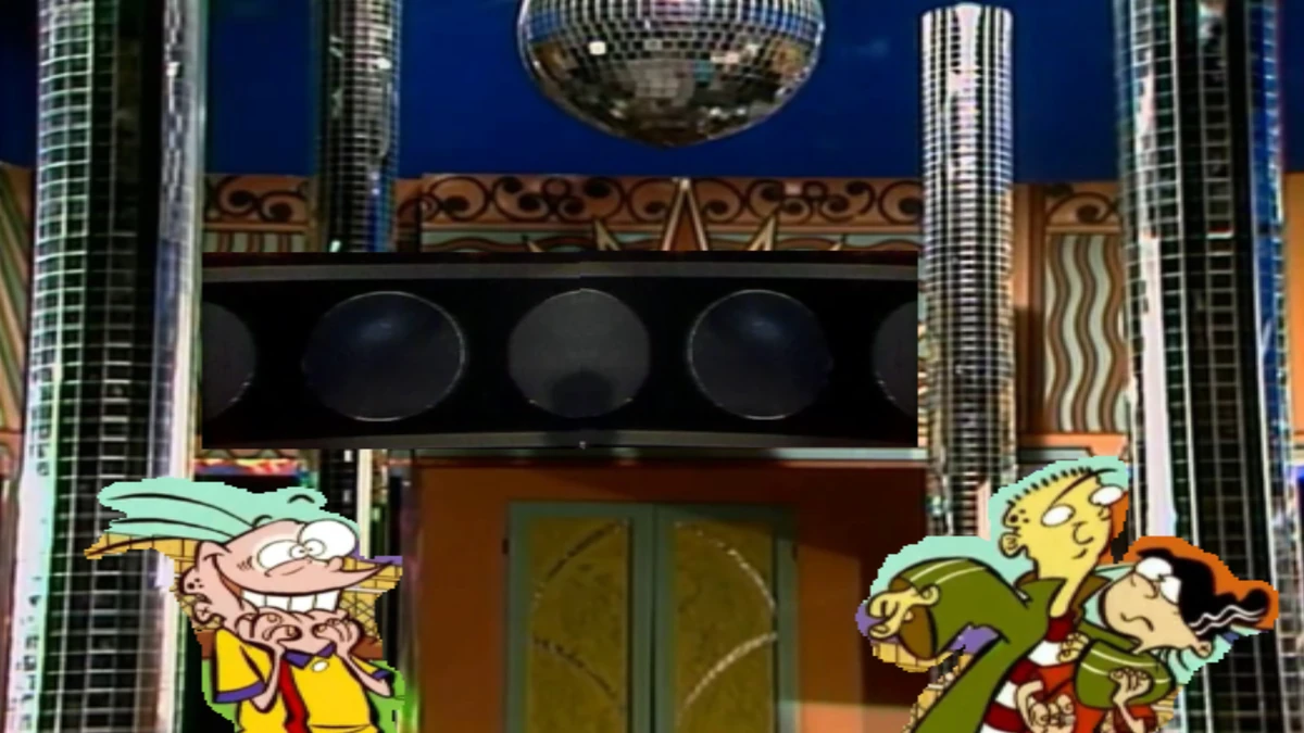 Eddy performed in the disco club stage with Ed and Edd dancing (YouTube ...