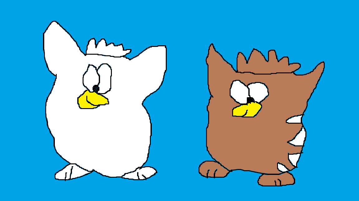 Quentin Tracy RT 1983 Modern UPA styled Boh-Boy and Doo-Moh from Furby ...