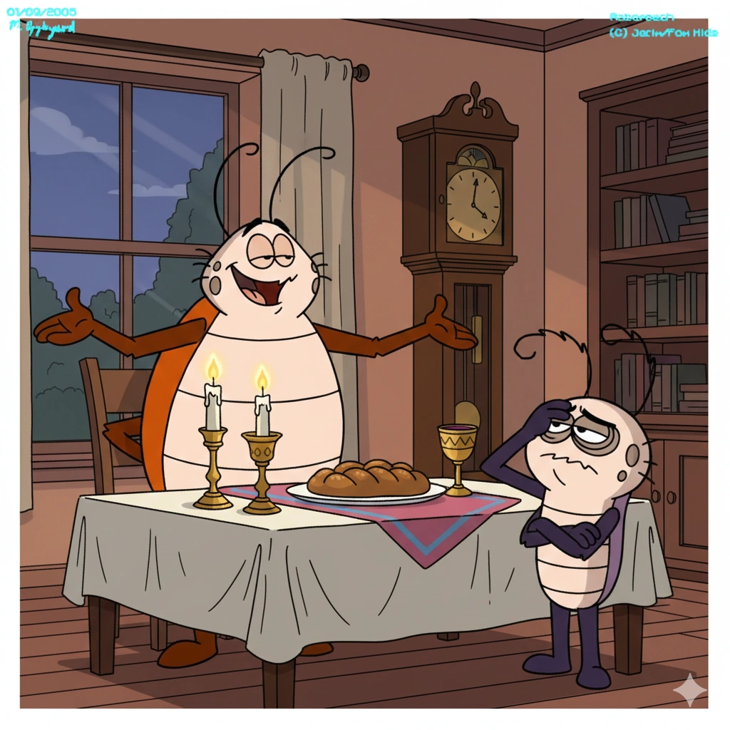 Rube Roach and Reg Roach in shabbat blessing at house (Gemini) | Fan ...