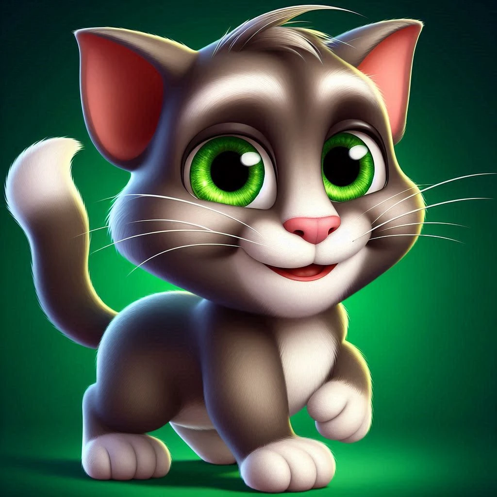 Talking Tom in feral version (AI stuff) | Fan art Fun Wiki | Fandom