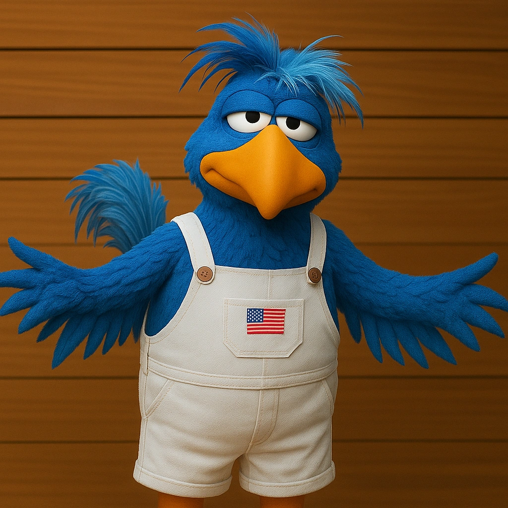 What if Mel Bird Wears White Overalls | Fan art Fun Wiki | Fandom