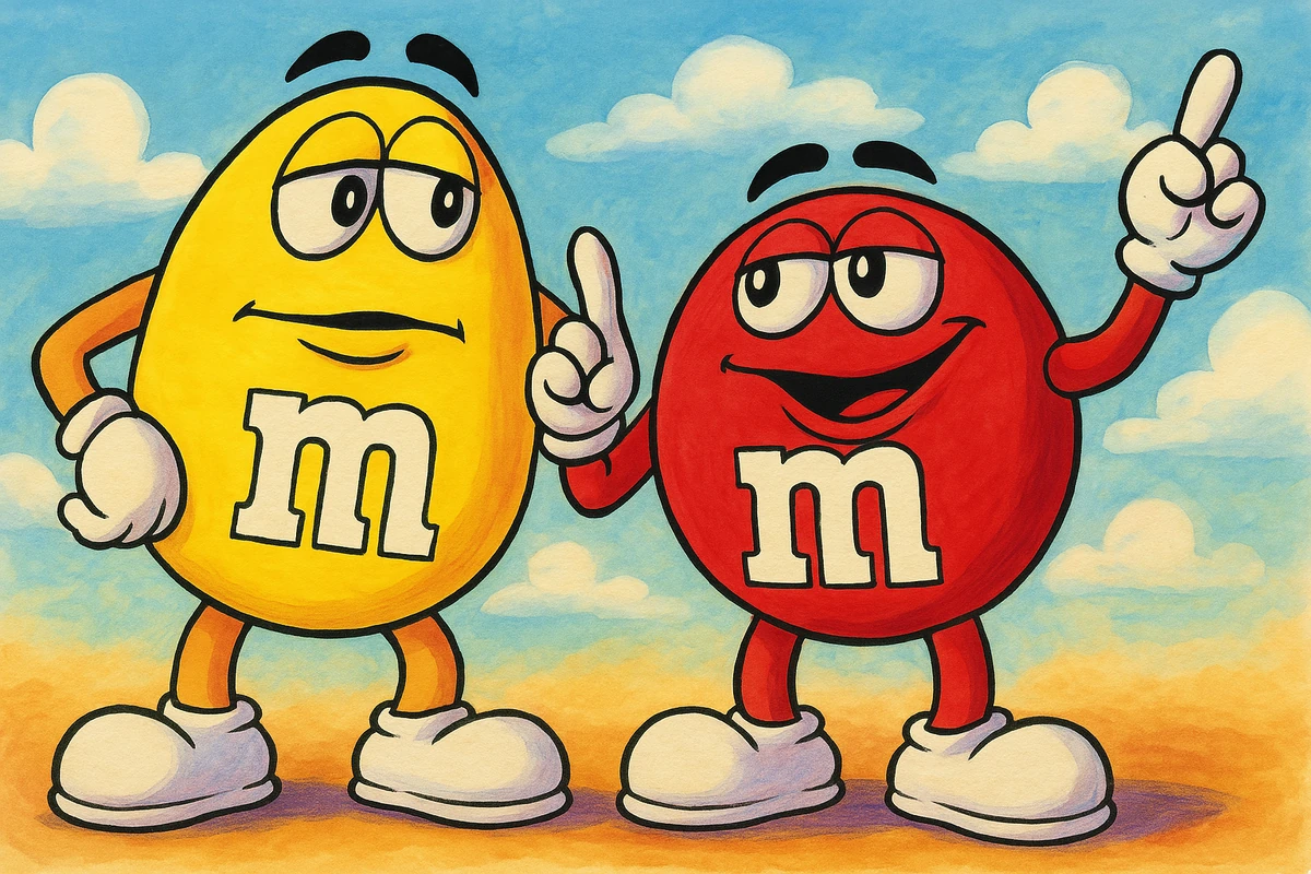 Red and Yellow M&M (M&M's mascots) by mnwachukwu16 (DeviantArt stuff ...