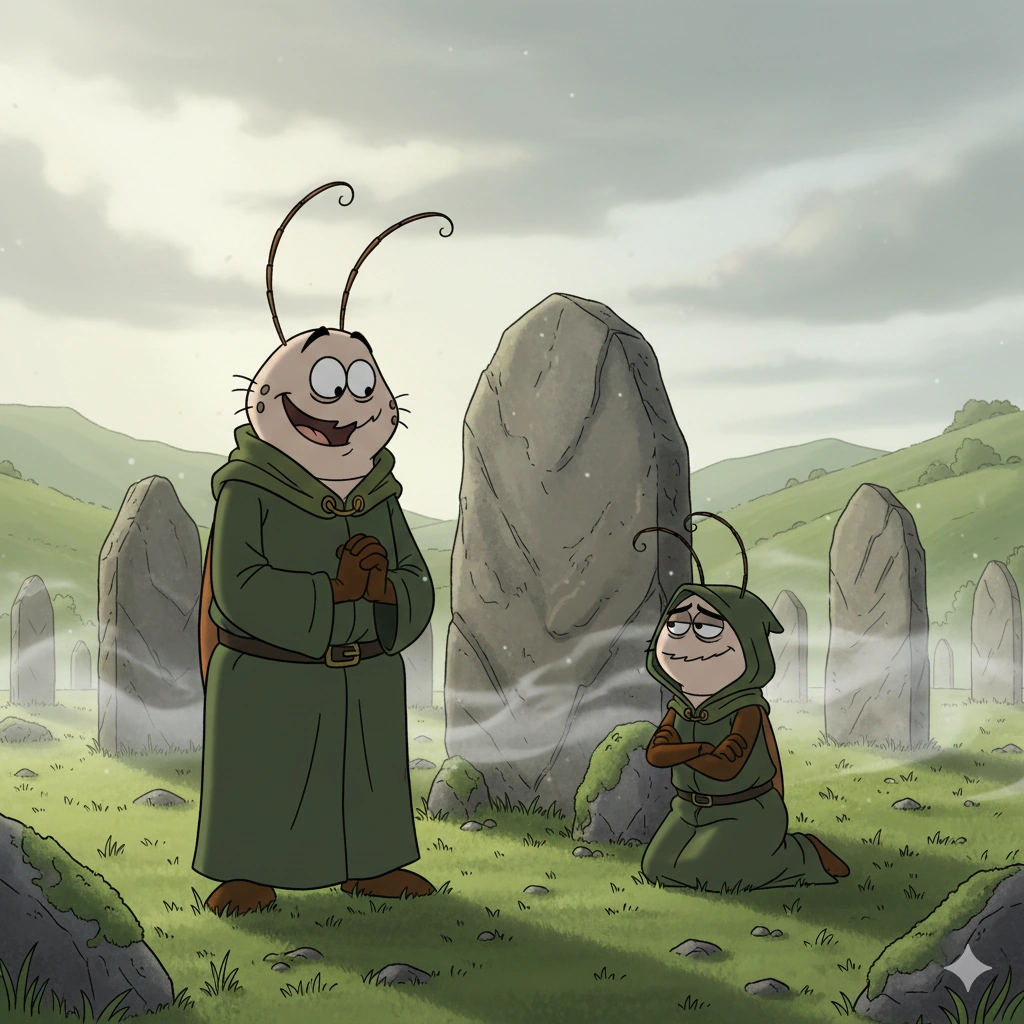 Rube Roach and Reg Roach in druid ritual prayer at northern ireland (Gemini) | Fan art Fun Wiki ...