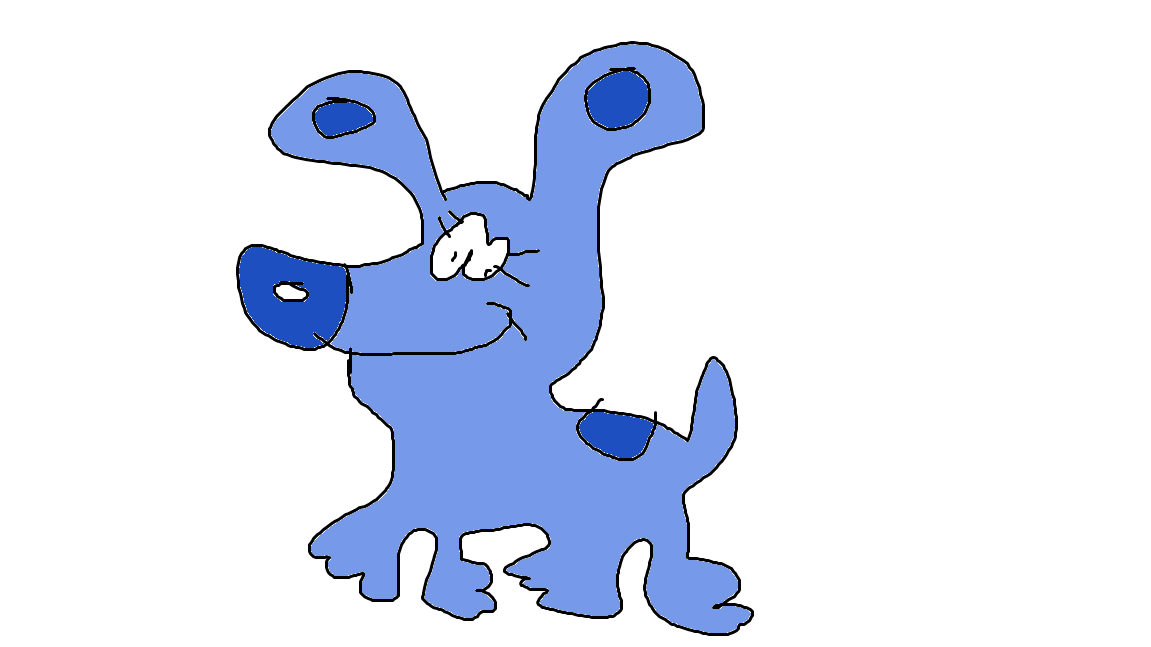 Blue (Blue's Clues) (Lucky Luke style) (DeviantArt stuff) | Fan art Fun ...