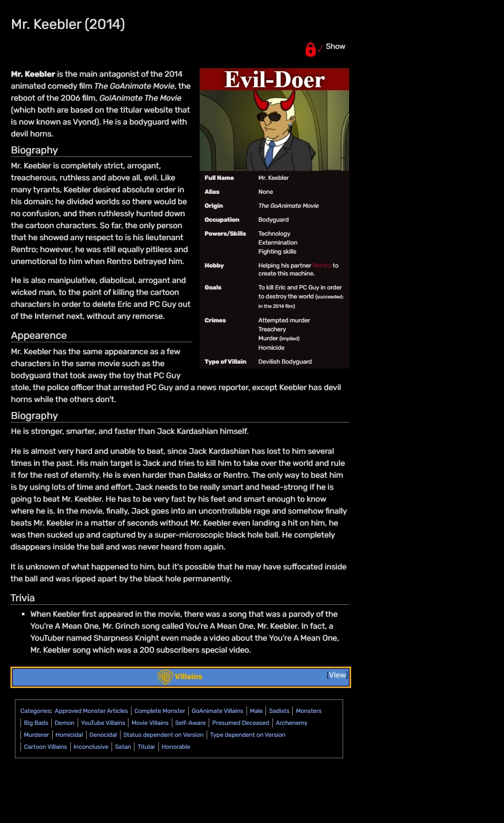 Dr. Kebbler | Fan Fiction Villains Wiki | Fandom