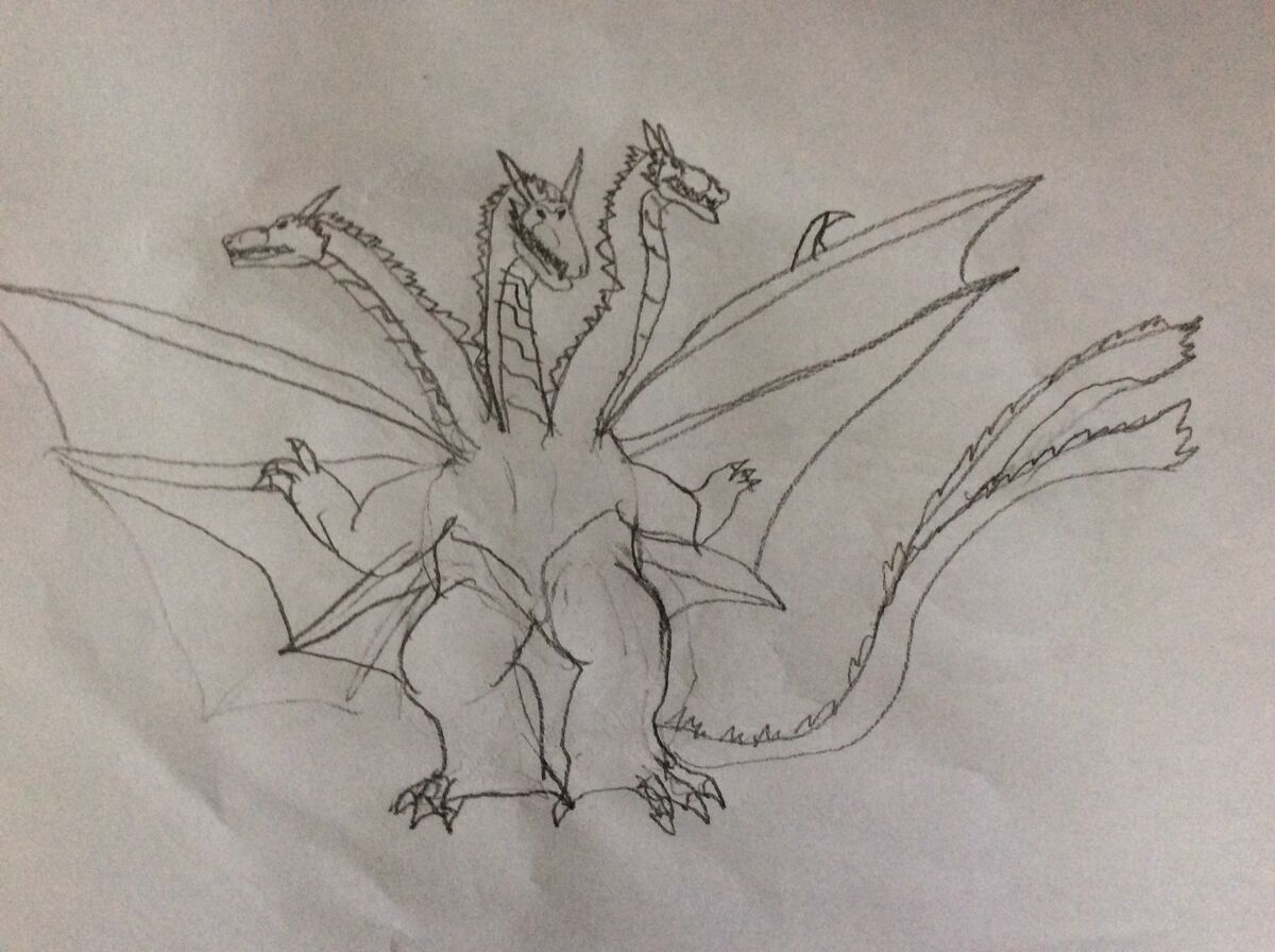 Queen Ghidorah Jg Fan Made Kaiju Wikia Fandom