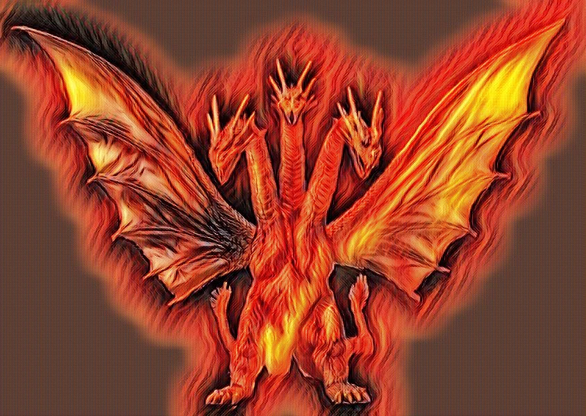Fire King Ghidorah | Fan Made Kaiju Wikia | Fandom