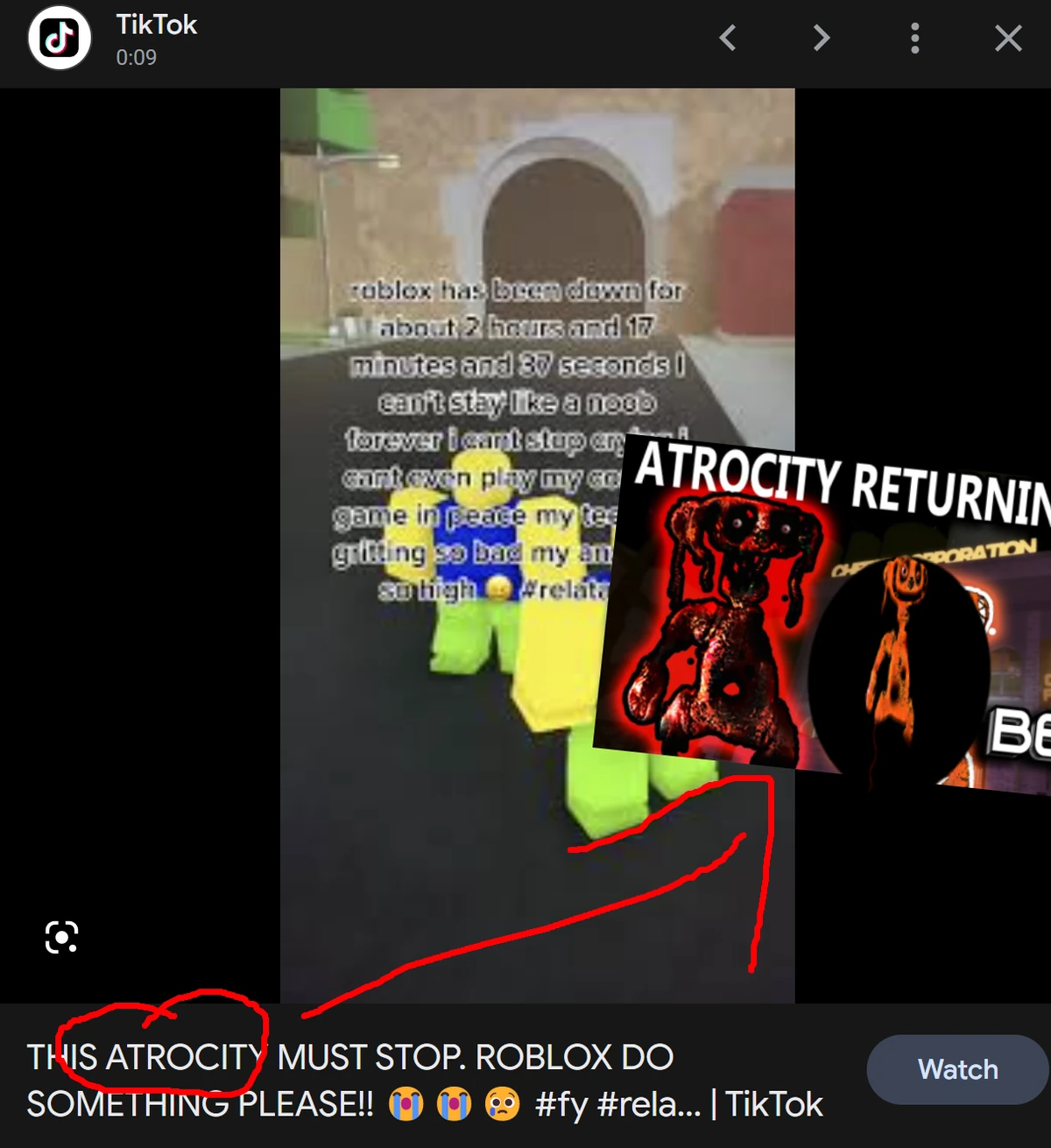 Atrocity ffrom robloxkcs bear rerfernce?!?!??!?!?! | Fan-BEARS Wiki ...