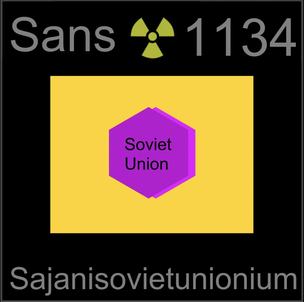 Sajanisovietunionium | Fandomium, Fan-Made Elements Wiki | Fandom