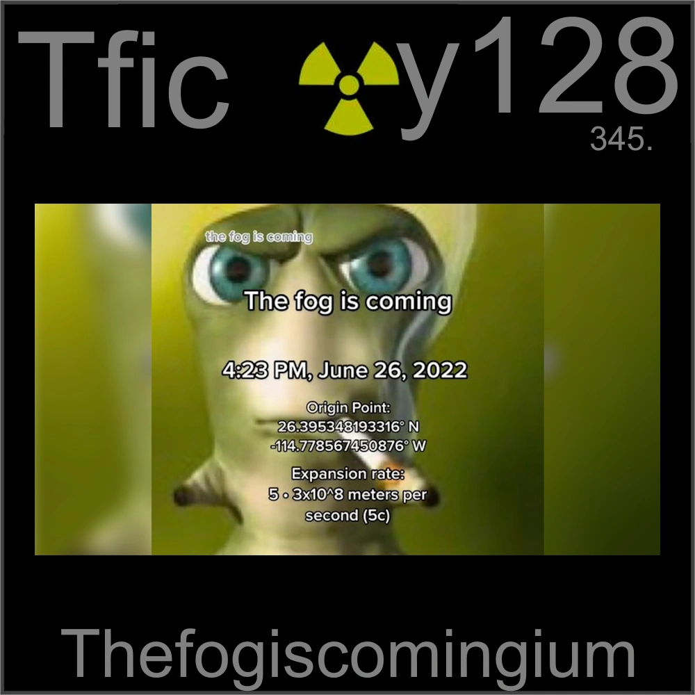 Thefogiscomingium | Fandomium, Fan-Made Elements Wiki | Fandom