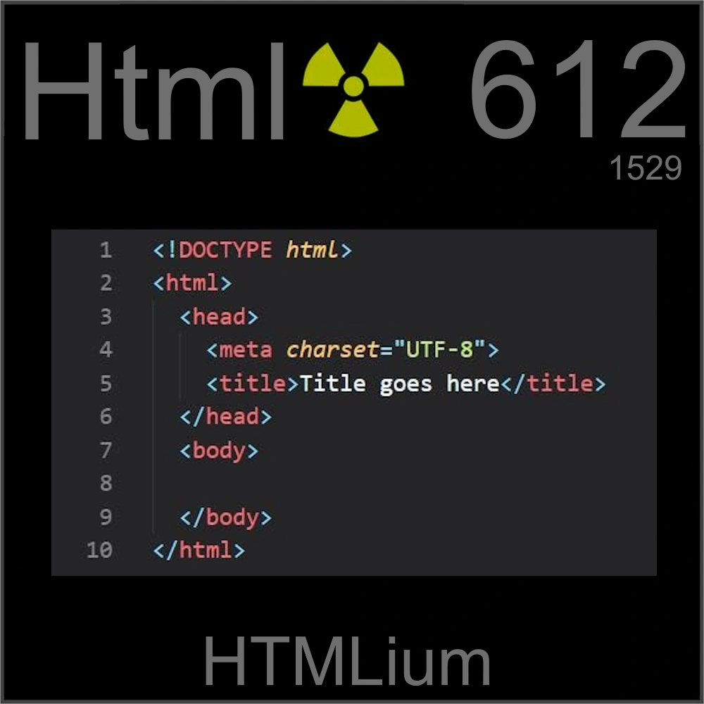 HTMLium | Fandomium, Fan-Made Elements Wiki | Fandom