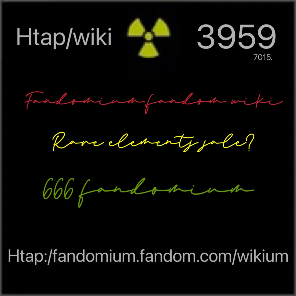 Htap:/fandomium.fandom.com/wikium | Fandomium, Fan-Made Elements Wiki | Fandom