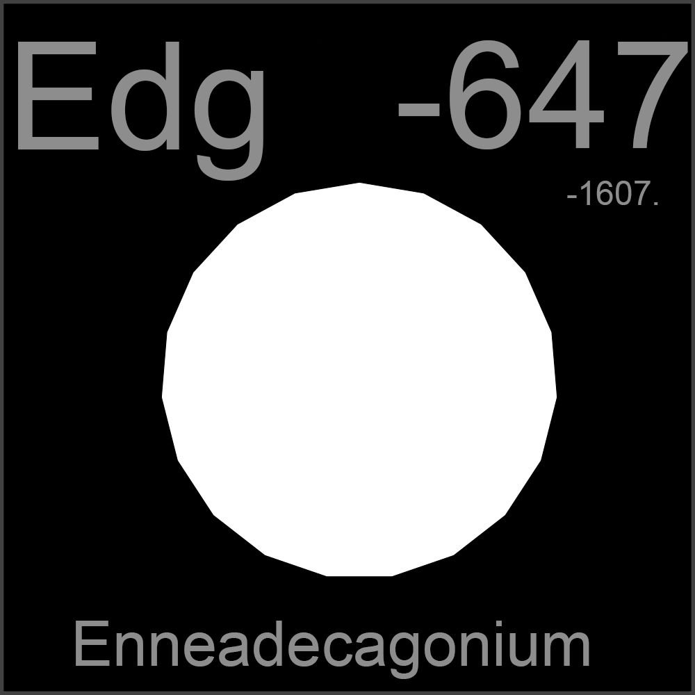 Enneadecagonium | Fandomium, Fan-Made Elements Wiki | Fandom