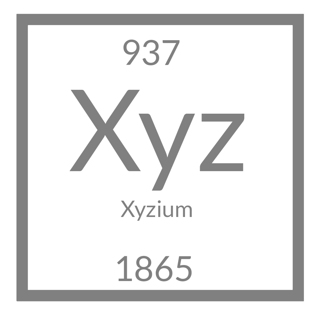 Xyzium | Fandomium, Fan-Made Elements Wiki | Fandom