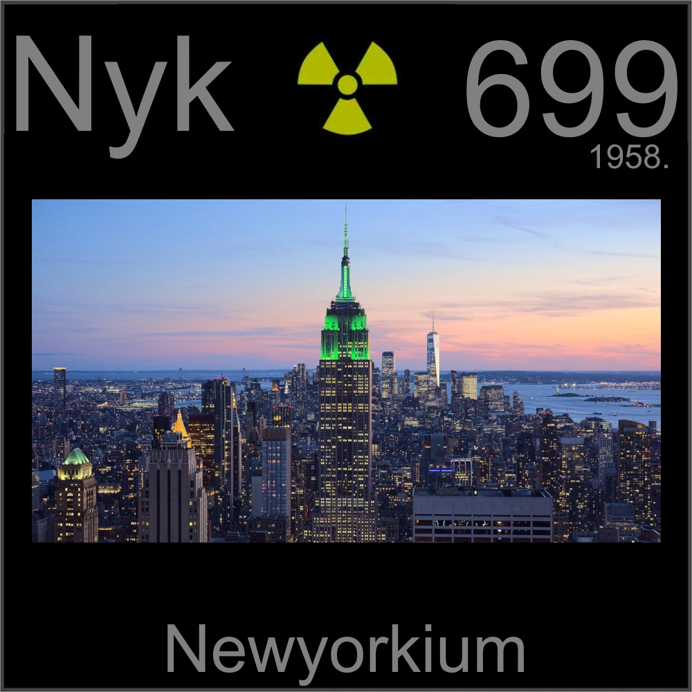 Newyorkium | Fandomium, Fan-Made Elements Wiki | Fandom
