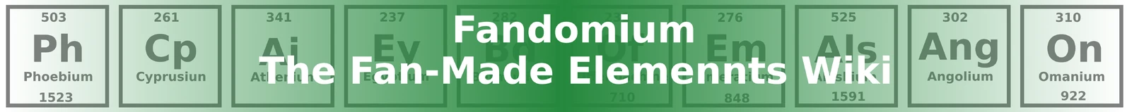 Fandomium, Fan-Made Elements Wiki | Fandom
