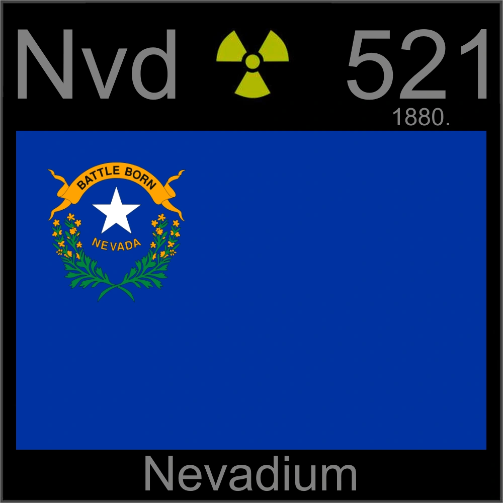 Nevadium | Fandomium, Fan-Made Elements Wiki | Fandom