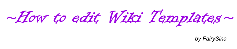 Fairy Tutorial: How to edit Templates | Fandom of Pretty Cure Wiki | Fandom