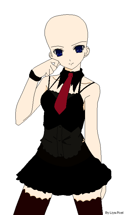 Anime Girl Base With Dress