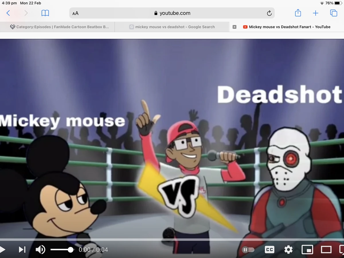 Deadshot Vs Mickey Mouse Cartoon Beatbox Battles Fan Made Episode 1 ...