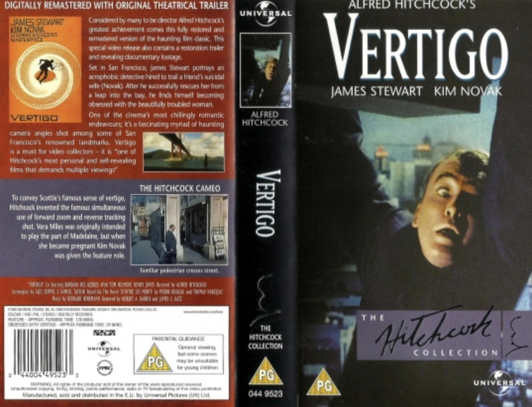 Opening to Vertigo (1958) UK VHS (1999) | Fanmade Home Media Releases Wiki | Fandom