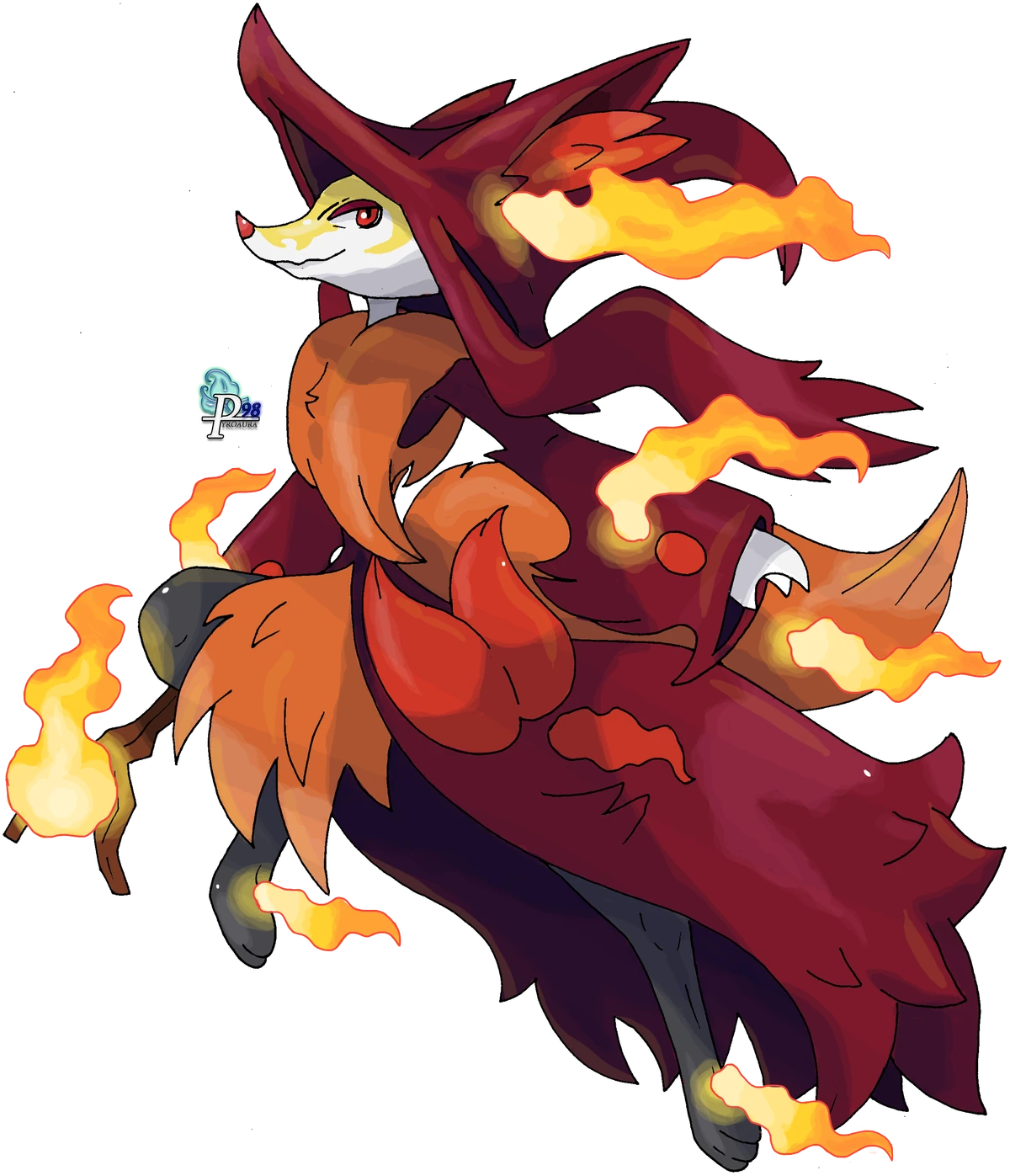 Mega Delphox | Fan-made Pokemon Universe Wiki | Fandom