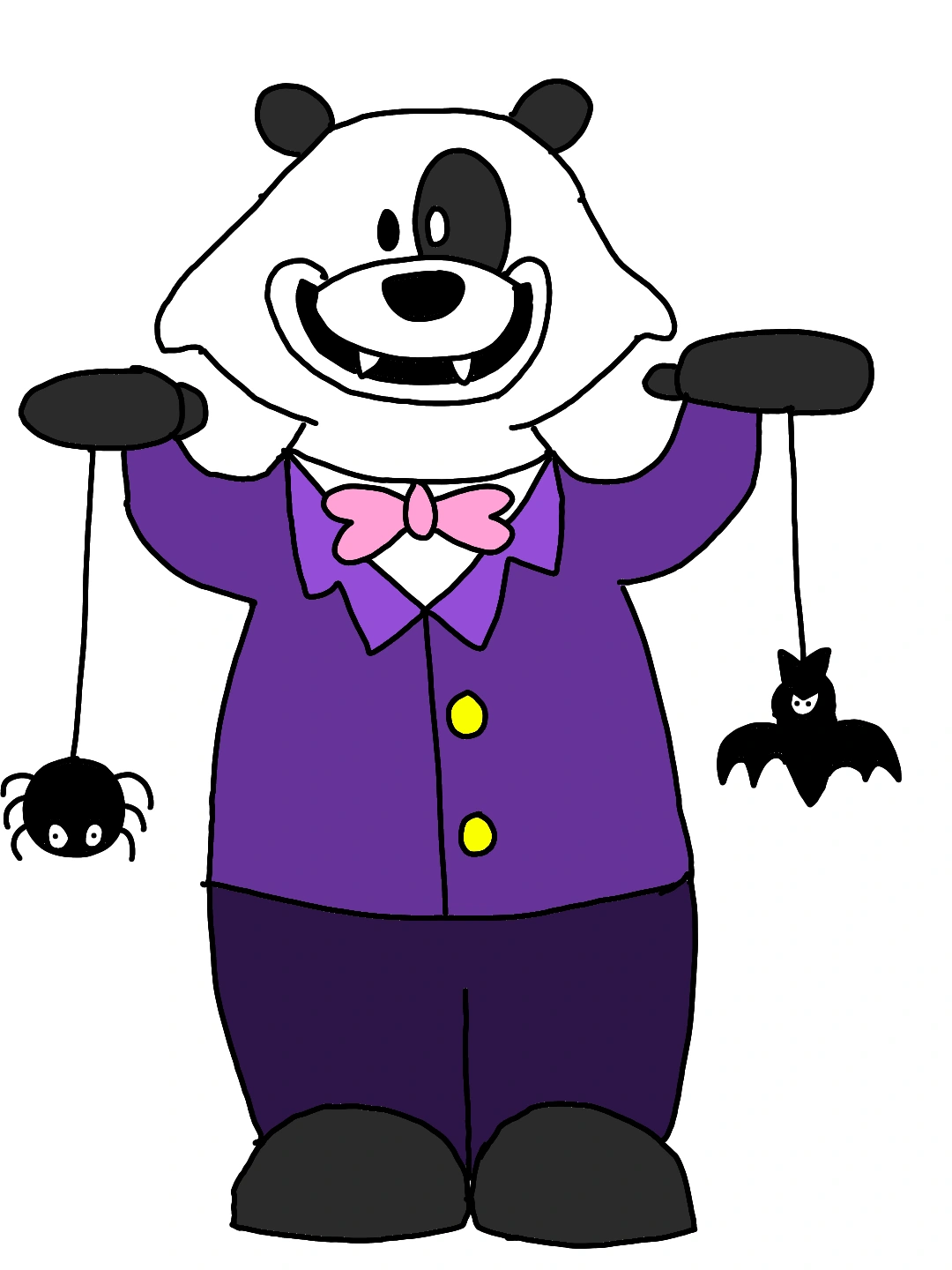 Airblown Inflatable Halloween Pierre Panda | Fanmade Gemmys Wiki | Fandom