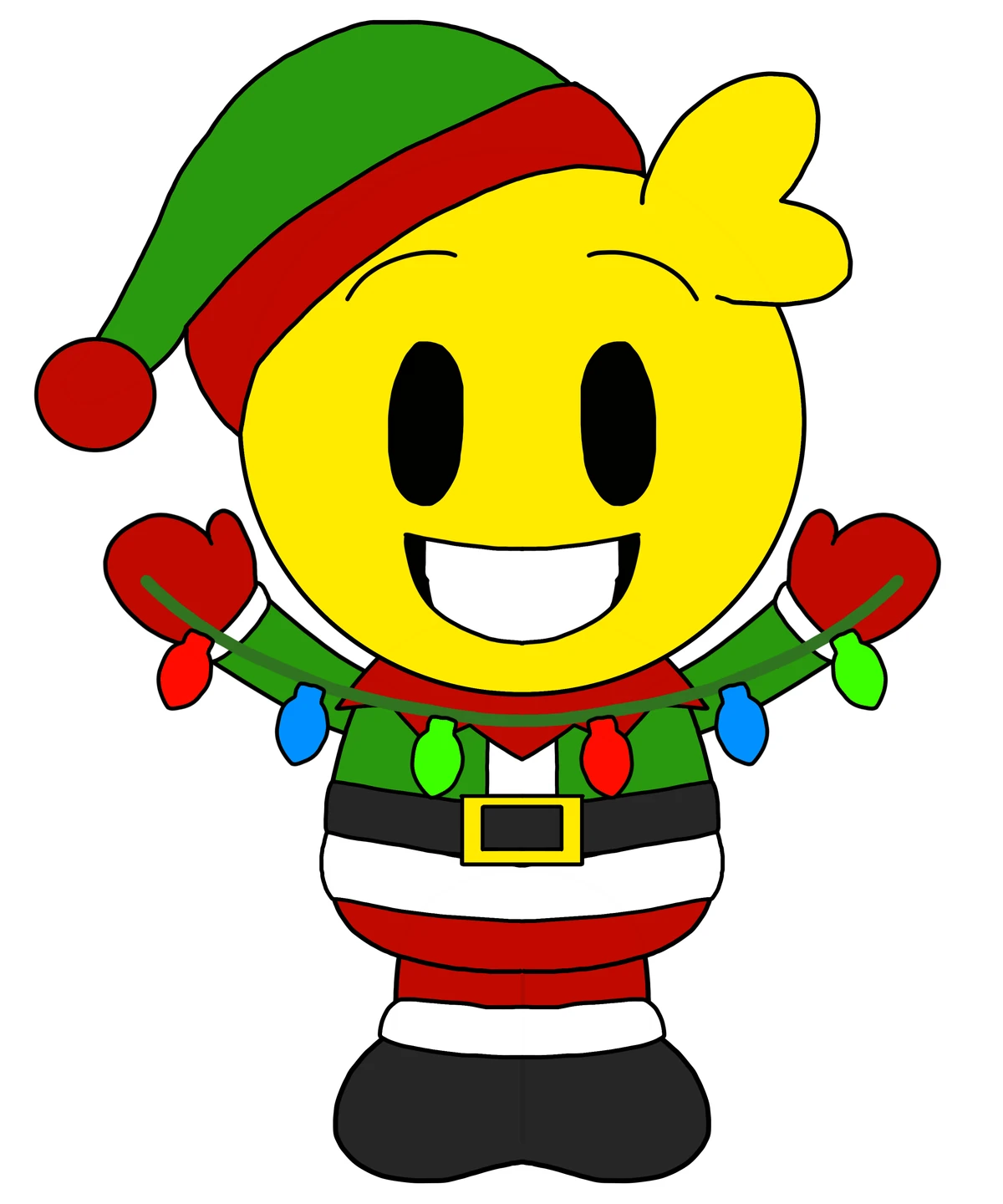 Airblown Inflatable Christmas Nooby Elf with Light | Fanmade Gemmys ...