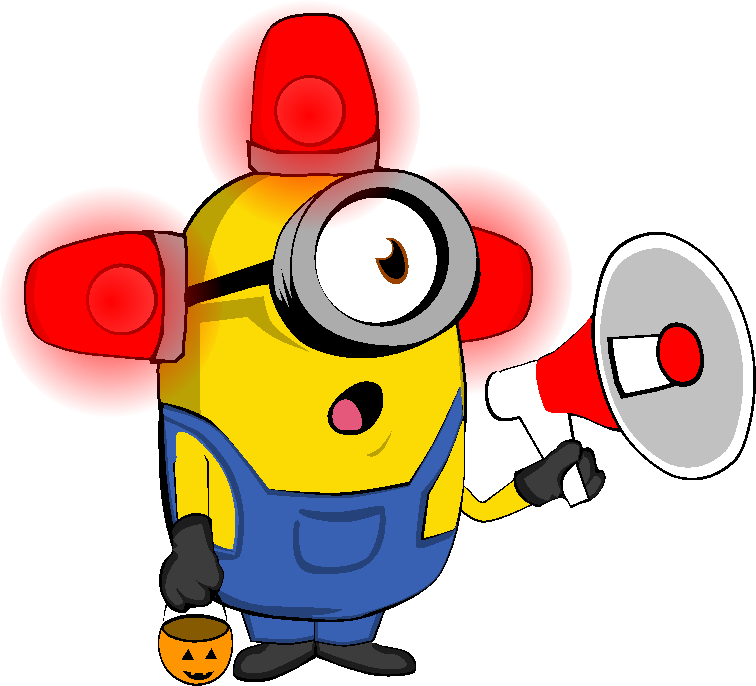 minion firefighter inflatable