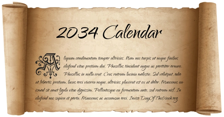 2034 Calendar | Fanon Familypedia Wiki | Fandom