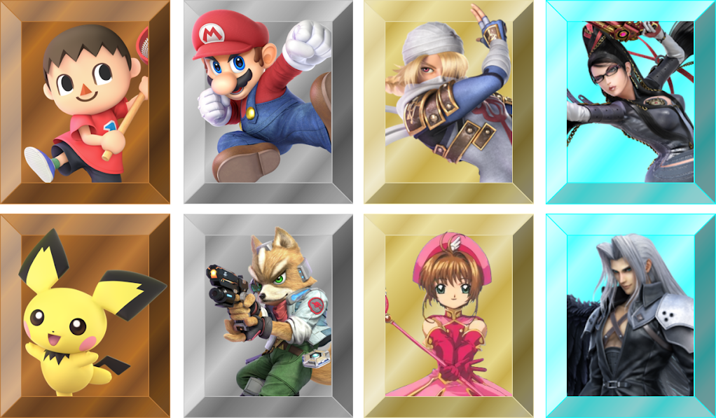 Ssb4 All Characters Sheet