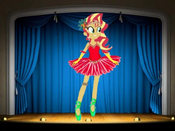 Equestria girls-ballet magic: sunset shimmer in the red toe shoes ...
