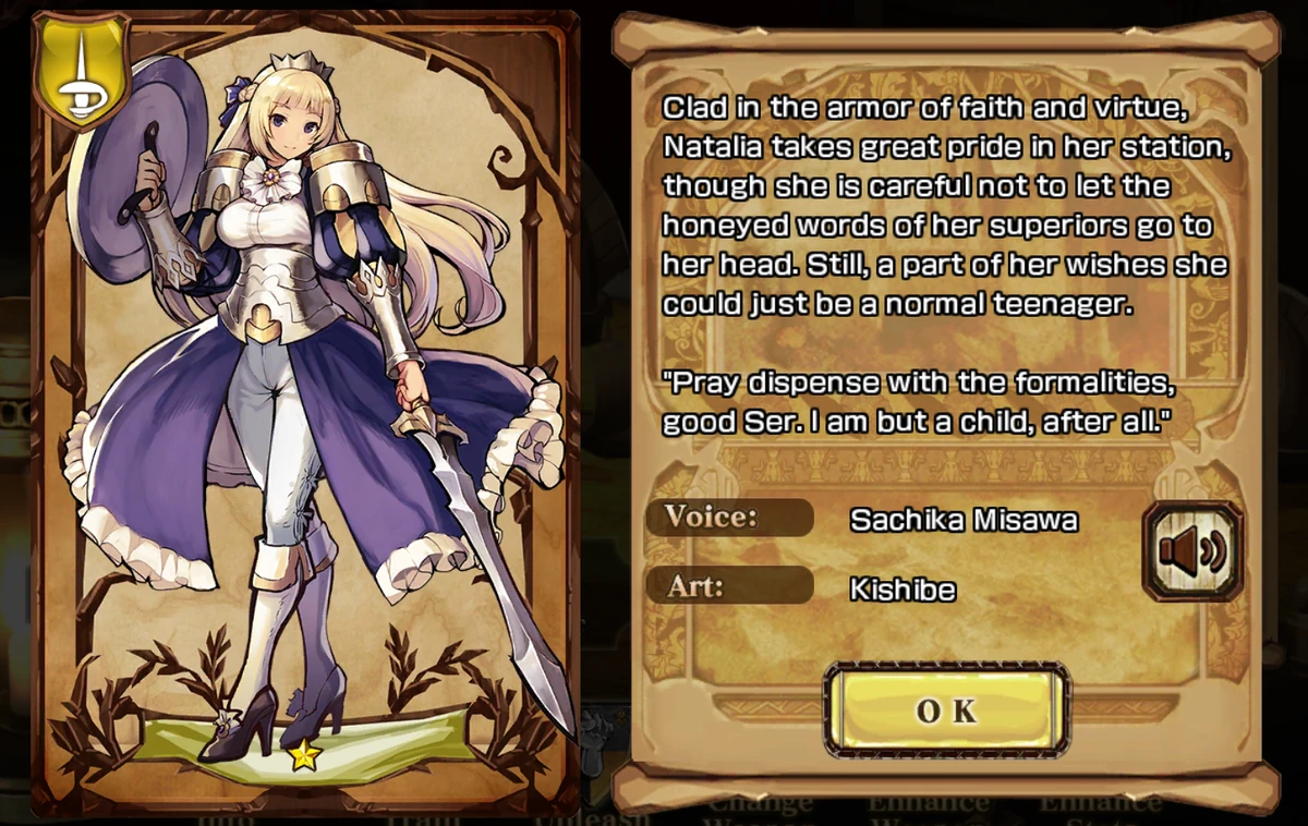 Natalia, The Ardent Knight | Fantasica Bloodlines Wiki | Fandom