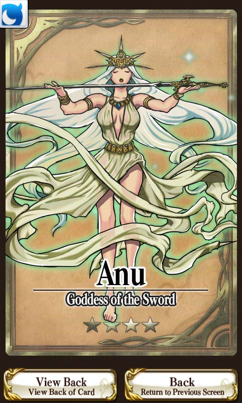 Anu the Goddess of the Sword | Fantasica Wiki | Fandom