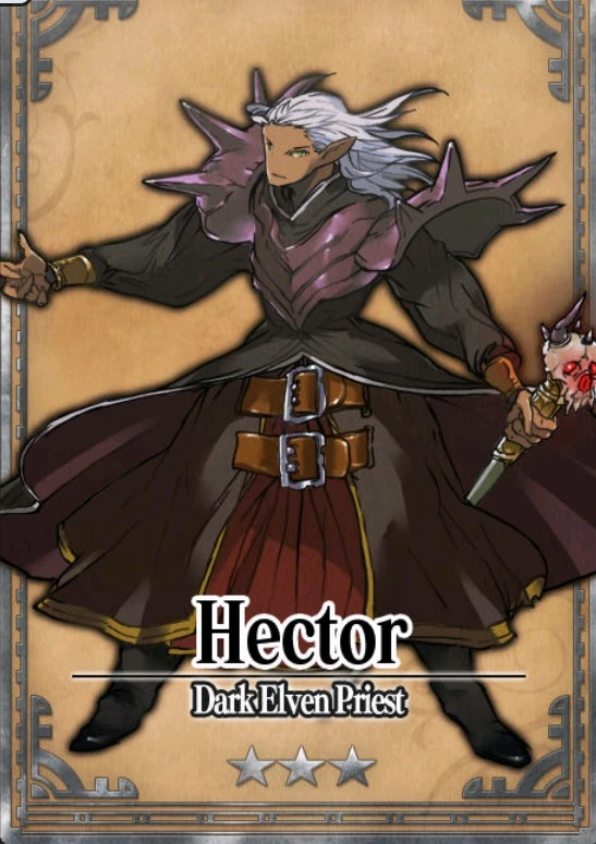 Hector the Dark Elven Priest | Fantasica Wiki | Fandom