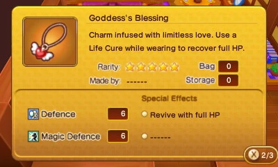 Goddess's Blessing | Fantasy Life Wiki | Fandom
