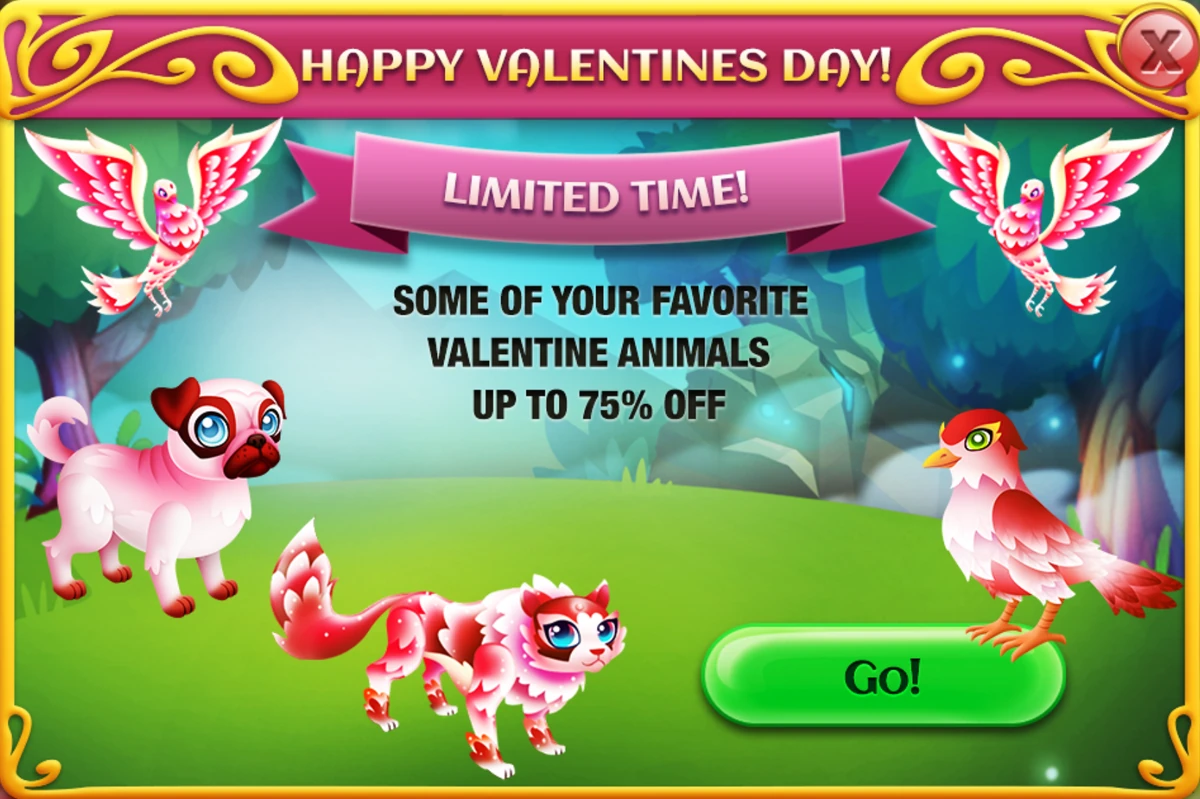 Valentine Animals 2018 Sale | Fantasy Forest Story Wiki | Fandom