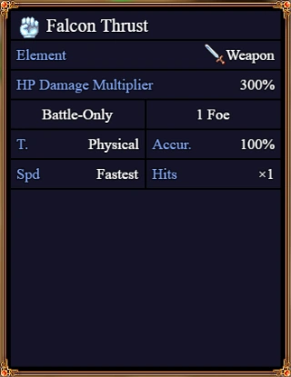 Falcon Thrust | Fantasy World Souls Wiki | Fandom