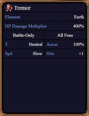 Tremor | Fantasy World Souls Wiki | Fandom