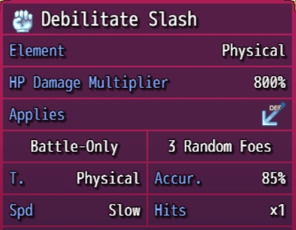 Debilitate Slash | Fantasy World Souls Wiki | Fandom