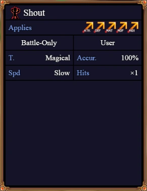 Shout | Fantasy World Souls Wiki | Fandom