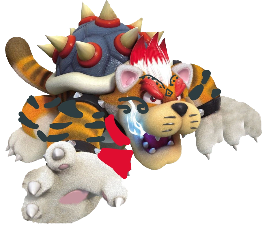 Tribal Warrior Meowser | Fantendo Bro Characters Wiki | Fandom