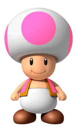 Pink Toad From Mario
