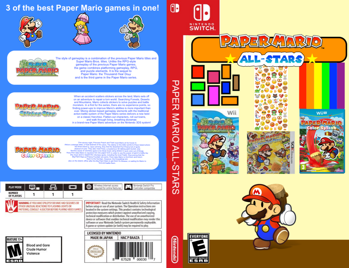 Paper mario all games store